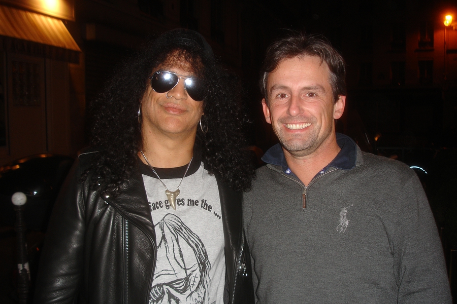 Slash Slash Signs Autographs Leaving The David Letterman Show in NYC ...