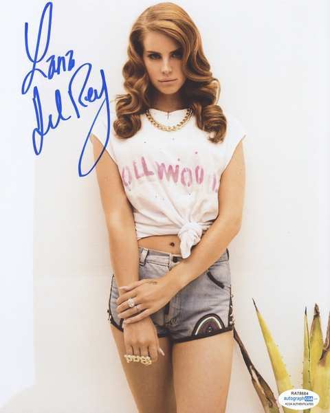 Lana Del Rey Autograph Profile by RACC - Lana Del Rey Autographs ...