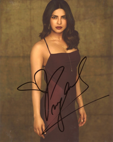 Priyanka Chopra Autograph Profile by RACC - Priyanka Chopra Autographs ...